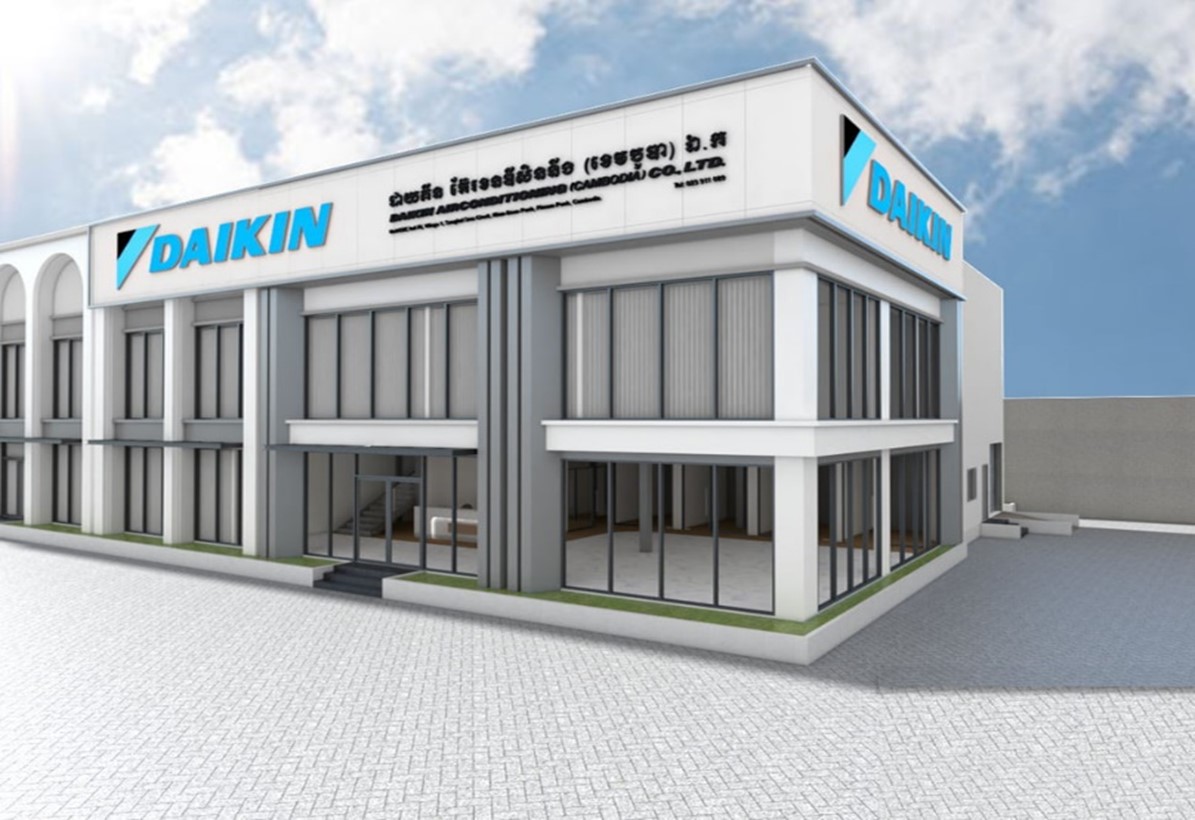 គម្រោងថ្មី ការិយាល័យកណ្តាល “Daikin” – DBD Engineering Plc.